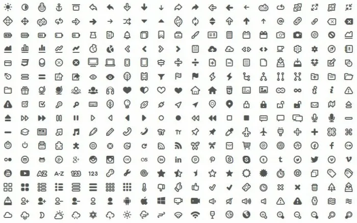 Tipografías de iconos gratis